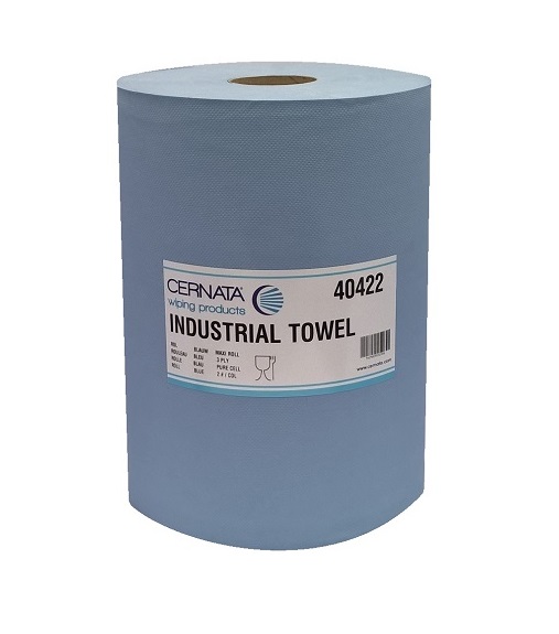 Wiper Rolls - White & Blue 10"x 400 Sheets | The Wipe Shop | Cernata